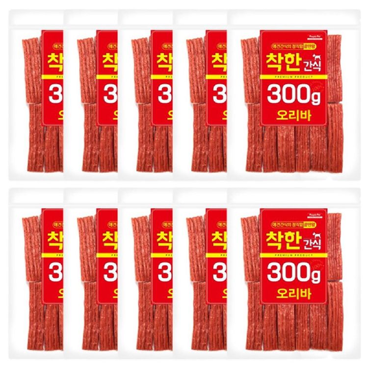 강아지 간식 오리바 300g 10P 반려견 애견 대량구매 | 홈플러스 택배배송
