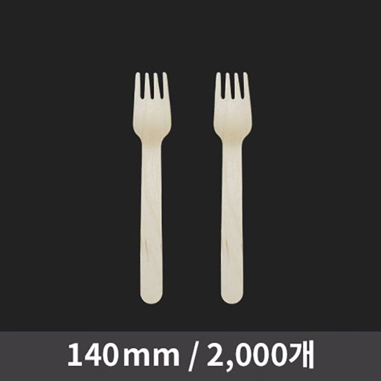일회용 자작나무 우드포크 벌크포장 140mm 1박스2000개 홈플러스 택배배송