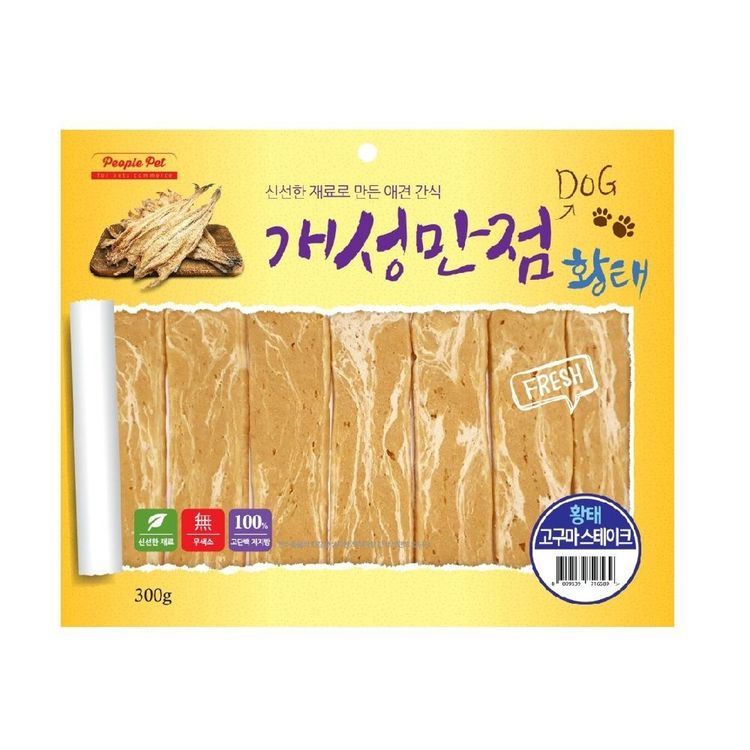 개성만점 황태고구마 스테이크 300g 펫간식 홈플러스 택배배송