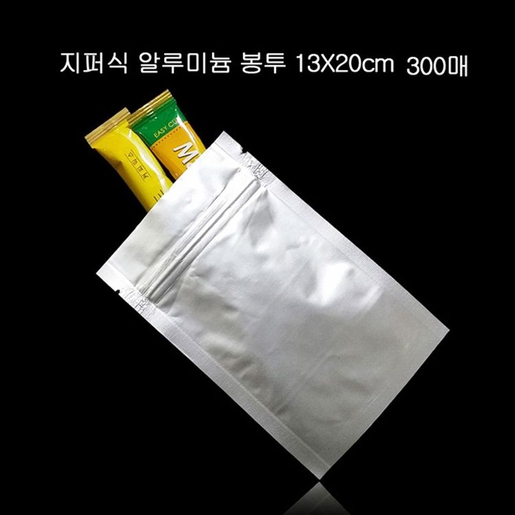 지퍼식 알루미늄 봉투 알루미늄파우치 13x20cm 300매 홈플러스 택배배송