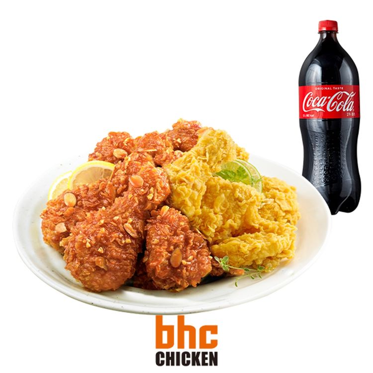 Bhc 후라이드 반양념 반콜라125l 홈플러스 택배배송