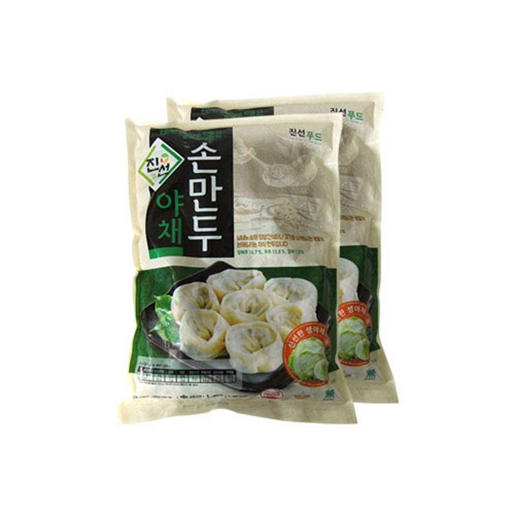 [진선푸드] 고기없는 채식웰빙 야채손만두 2.8kg/1.4kgX2봉 | 홈플러스 택배배송