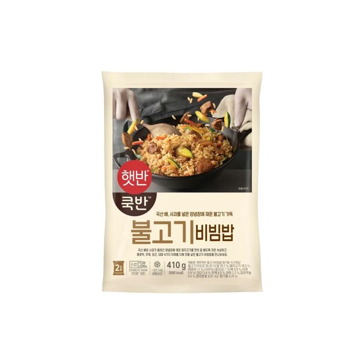 Cj 햇반 불고기비빔밥 410g 6개 냉동 홈플러스 택배배송
