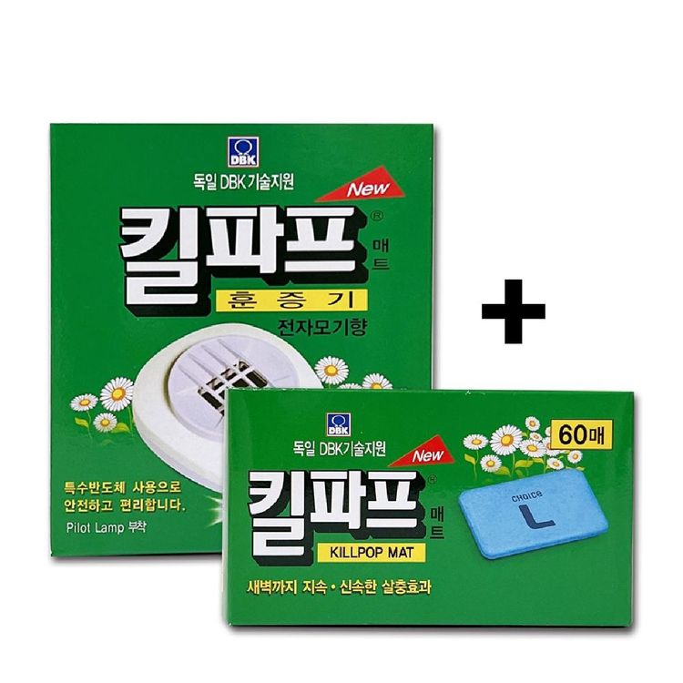 킬파프 전자모기향 훈증기 매트형 매트 리필 60매 홈플러스 택배배송