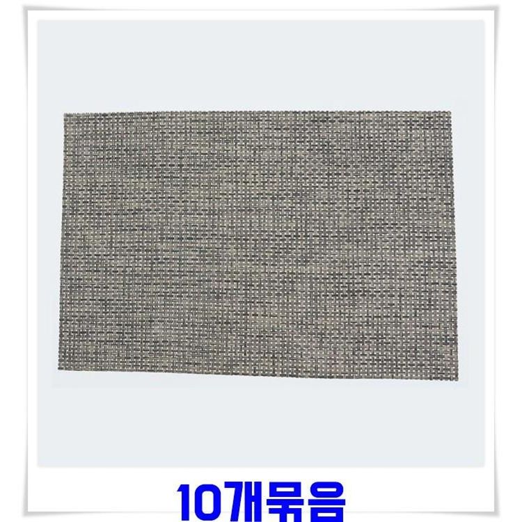 격자 방수 식탁매트44x30cm 10개 갈색린넨 식탁러너 홈플러스 택배배송