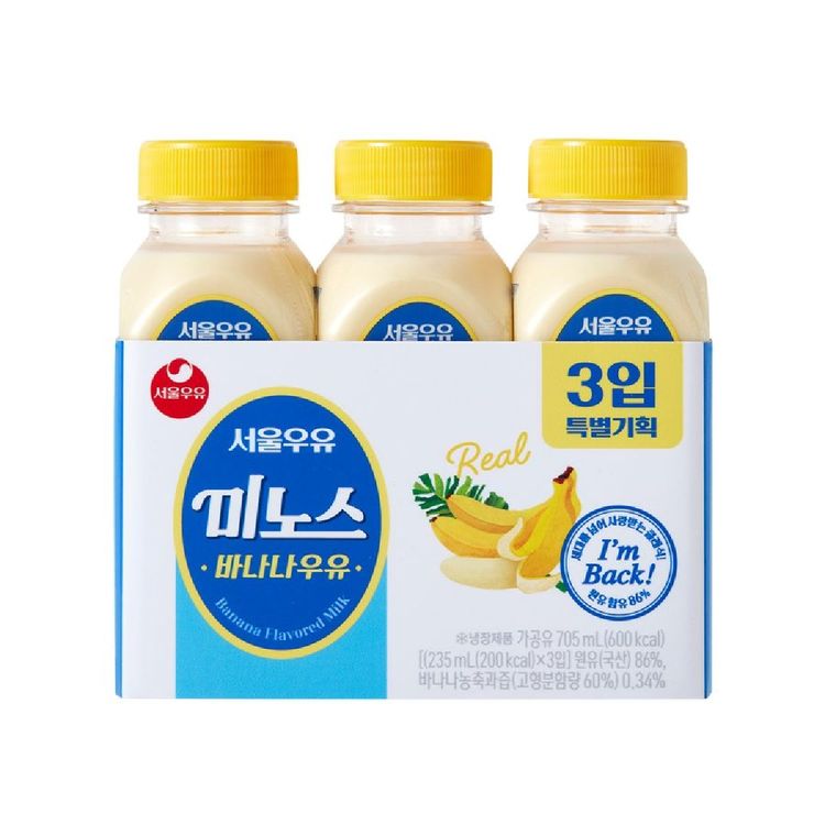 서울 미노스 바나나 235ML*3 | 홈플러스