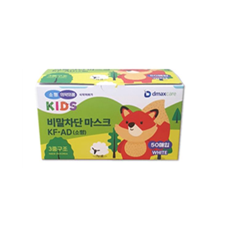 임박할인 Kf Ad 어린이 소형 비말 마스크 화이트 50매입 6통 의약외품 주름마스크 홈플러스 택배배송