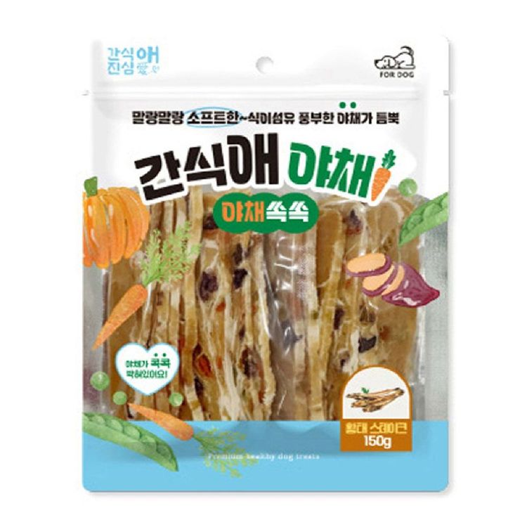 간식애 야채 황태 스테이크 150g 강아지 애견 간식 홈플러스 택배배송