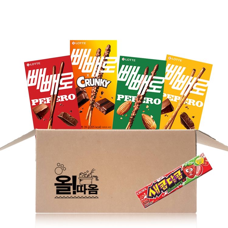 롯데 빼빼로초코5입아몬드5입누드초코5입크런키5입새콤달콤딸기1입 홈플러스 택배배송