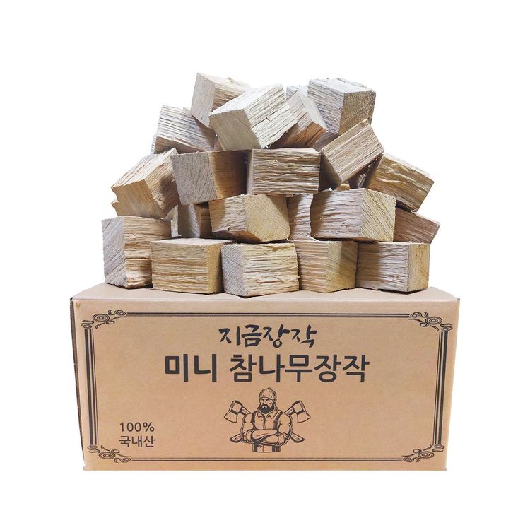 캠핑용 큐브 참나무 미니 장작 5kg 홈플러스 택배배송