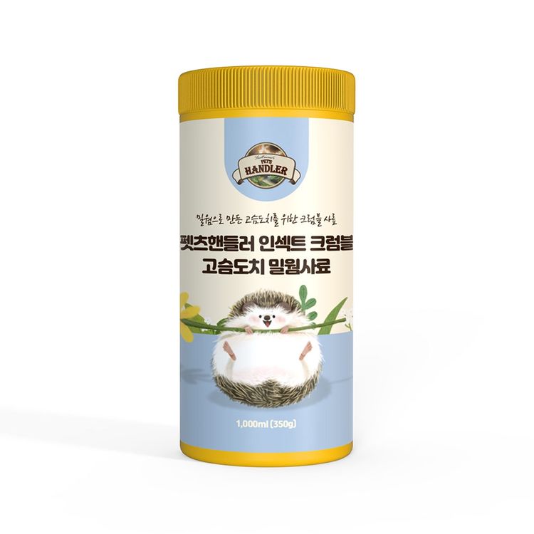 펫츠핸들러 인섹트 크럼블 고슴도치 밀웜사료 1000ml 350g 홈플러스 택배배송
