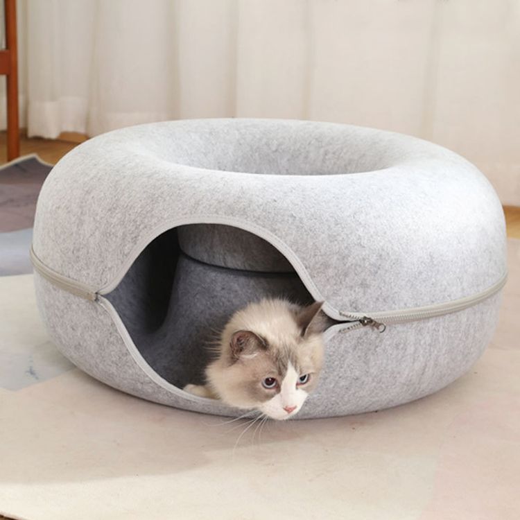 고양이 도넛 터널 숨숨집60cm 캣터널하우스 홈플러스 택배배송