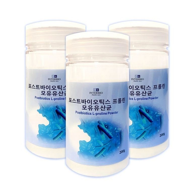 인터바이오 포스트바이오틱스 프롤린 모유유산균 200g X 3통 총600g 홈플러스 택배배송