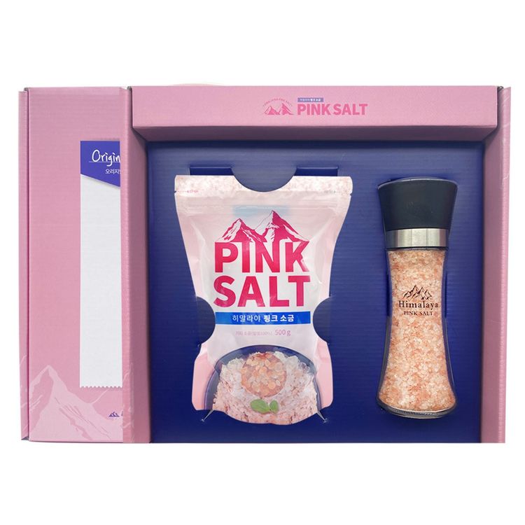 히말라야 핑크솔트 2p 플라스틱 선물세트 소금 180g 추가 증정 홈플러스 택배배송