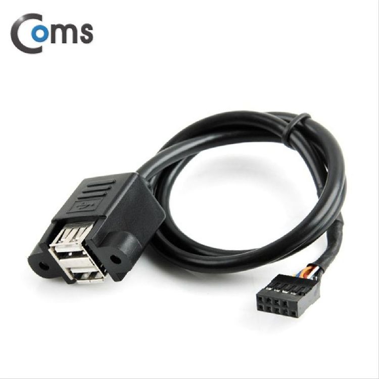 Usb 포트 9p Usb 50cm 상하 2p Black 케이블 젠더 홈플러스 택배배송