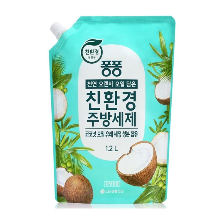친환경 Lg생활건강 퐁퐁 코코넛 리필 주방세제 12l 홈플러스
