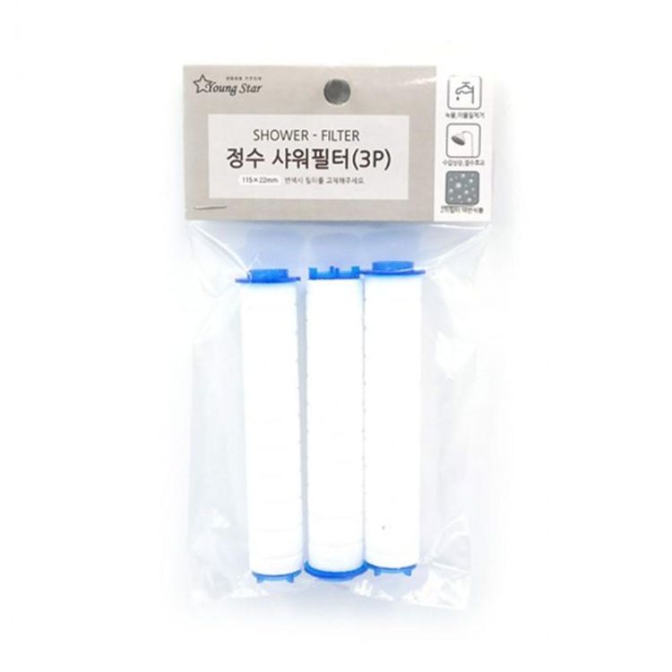 영스타 정수 샤워필터 리필 3개입 샤워기필터 정수샤워기 샤워기헤드 샤워기교체 욕실샤워기 홈플러스 택배배송