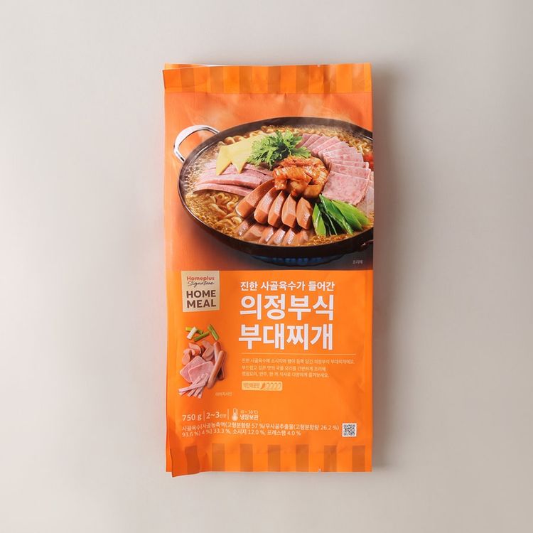 밀키트 홈플러스시그니처 홈밀 의정부식 부대찌개 750g 홈플러스