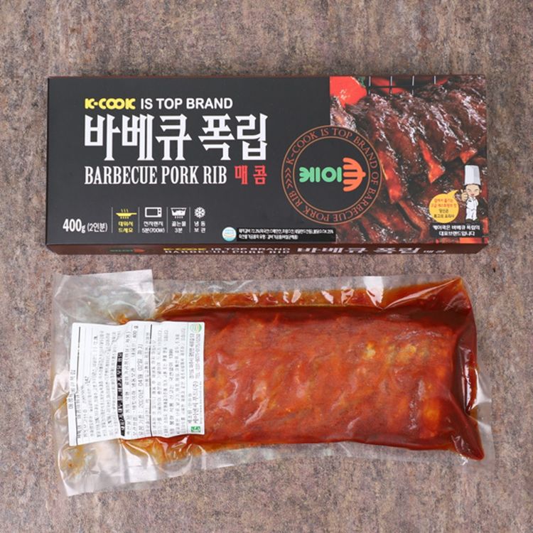 케이쿡 매콤바베큐 폭립 400g × 6팩 홈플러스 택배배송