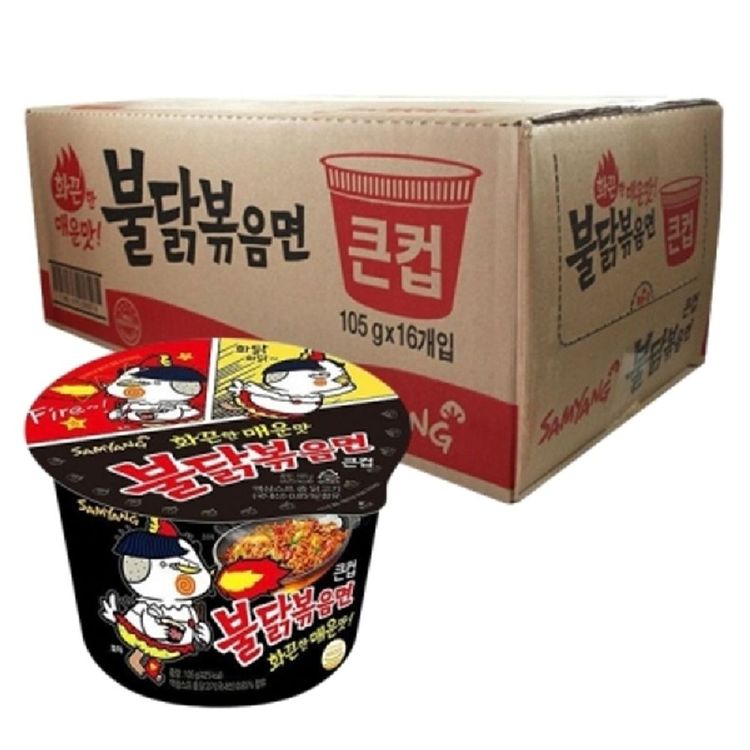 삼양 불닭볶음면 큰컵 컵라면 105g 16개 홈플러스 택배배송