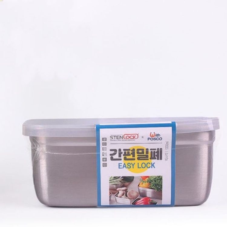 스텐락 직사각 이지락 간편 밀폐용기 6호 1000ml 홈플러스 택배배송