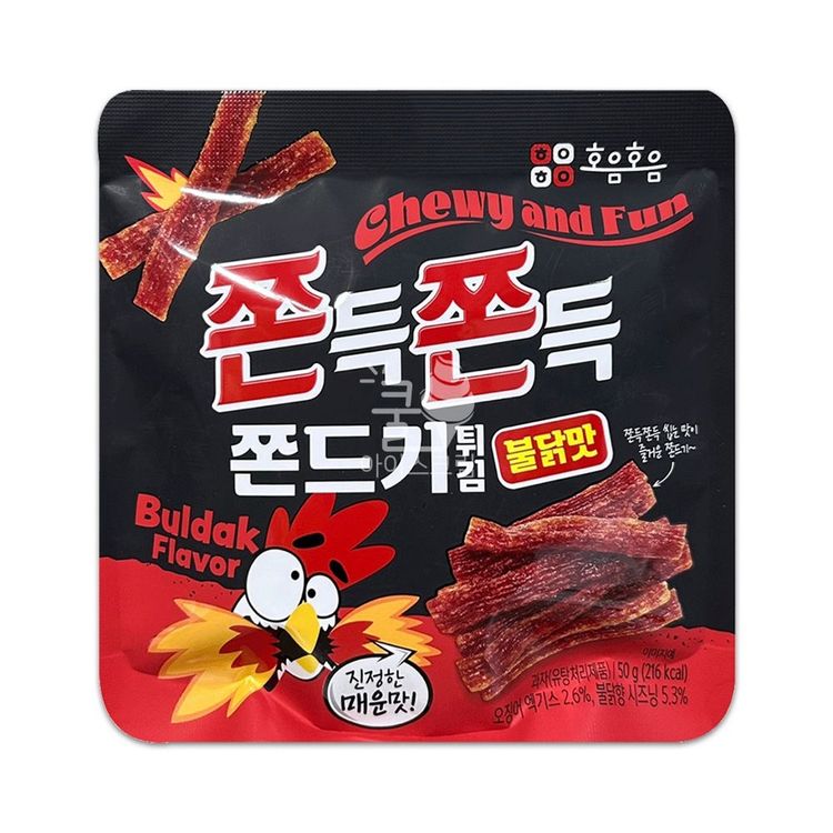 쫀득쫀든 쫀드기튀김 불닭맛 50g 1개 홈플러스 택배배송