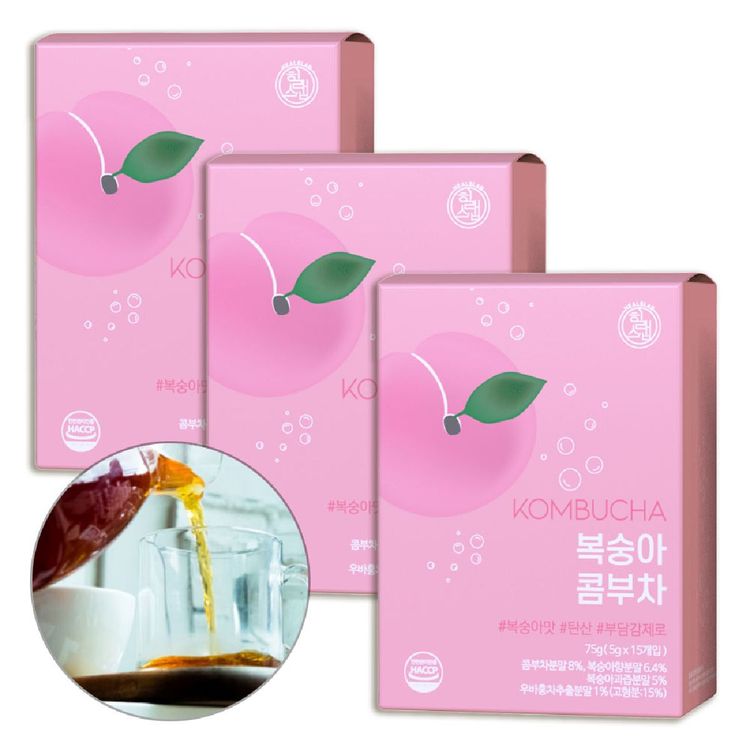 힐스랩 비타민c 복숭아 콤부차 분말 스틱 45포 홈플러스 택배배송