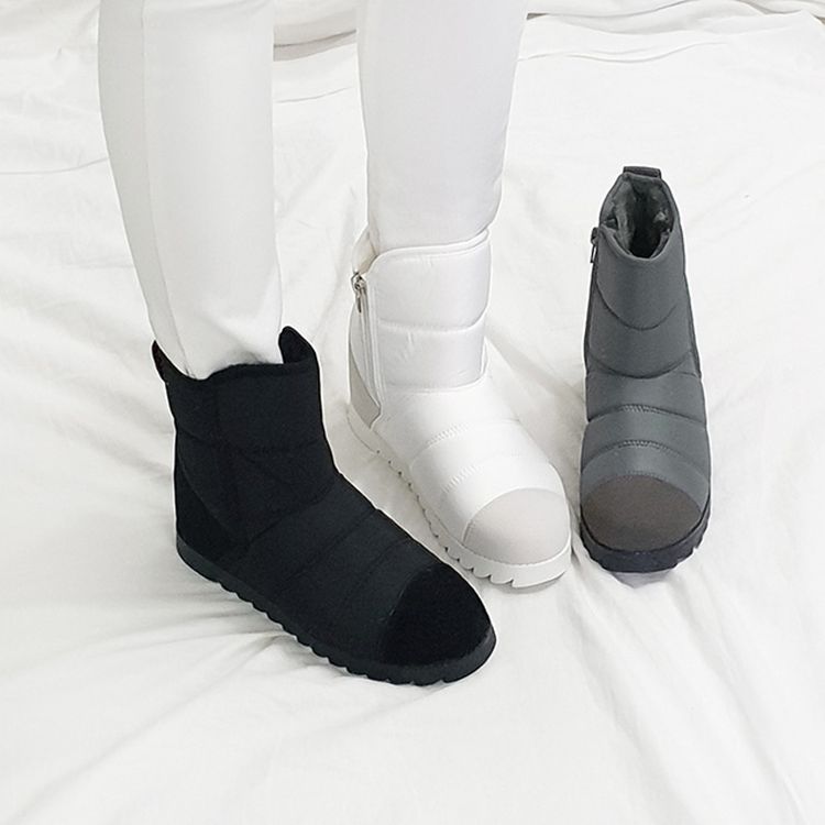 마랑 국산 투톤 패딩 털안감 방한 겨울 숏부츠 2cm 홈플러스 택배배송