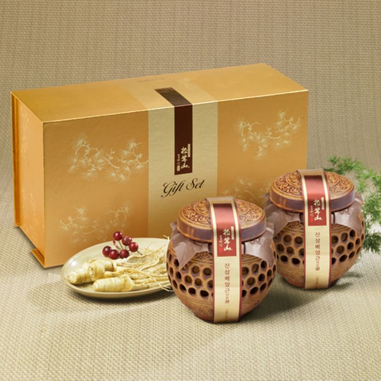 참자연 산山꿀 산삼배양근 담은꿀도자기 400g×2개 홈플러스 택배배송
