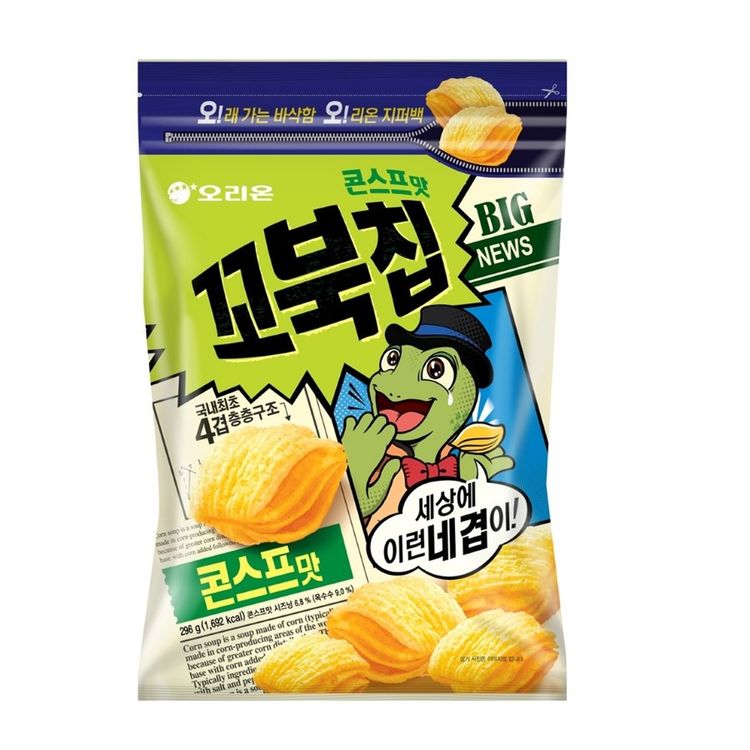 오리온 꼬북칩 콘스프 지퍼백 296g 홈플러스