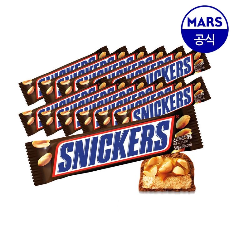 스니커즈 땅콩 초코바 51g X12개 초콜릿 홈플러스 택배배송