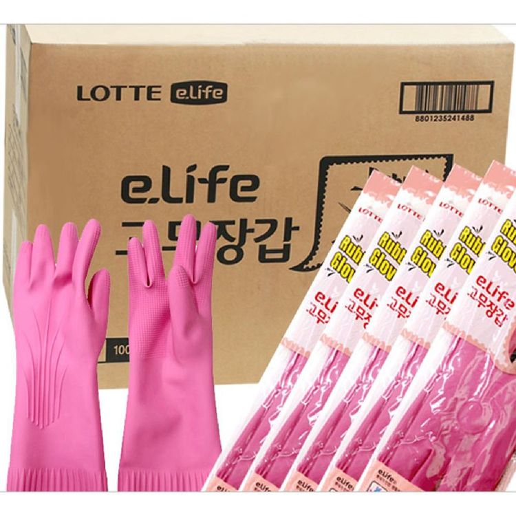 롯데 고무장갑 소 100켤레 1p 주방 설거지 청소 빨래 홈플러스 택배배송