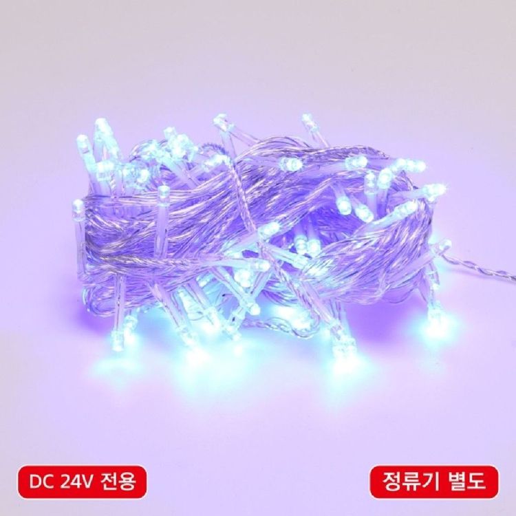 Led 96구 연결형dc24v 투명선 청색정류기 별도 홈플러스 택배배송