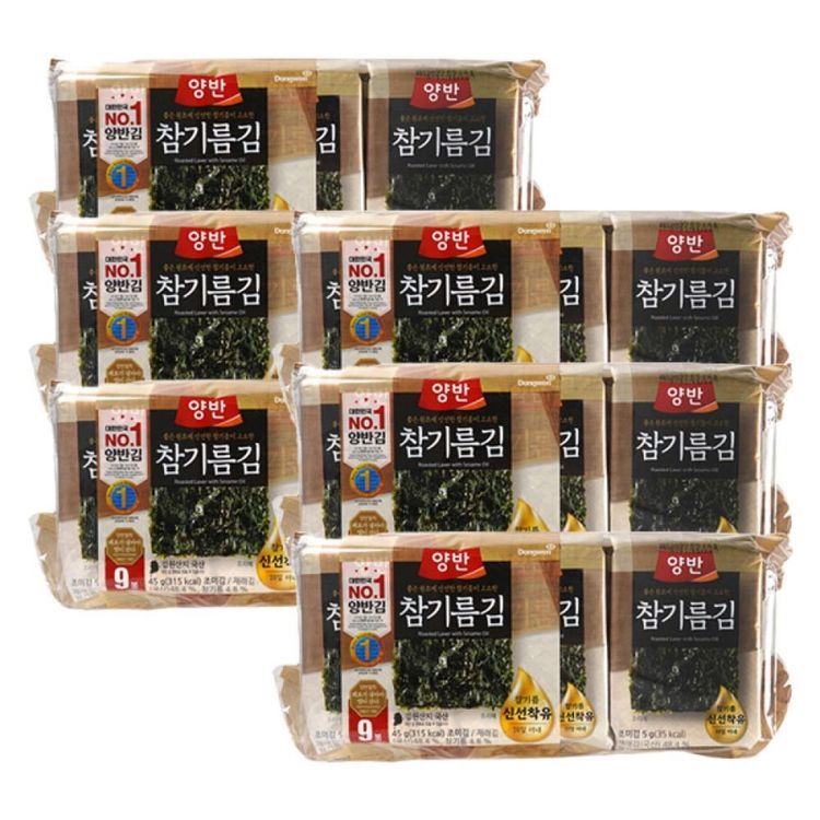 동원 양반 참기름 식탁김 10매 9개입 6개 대용량 홈플러스 택배배송