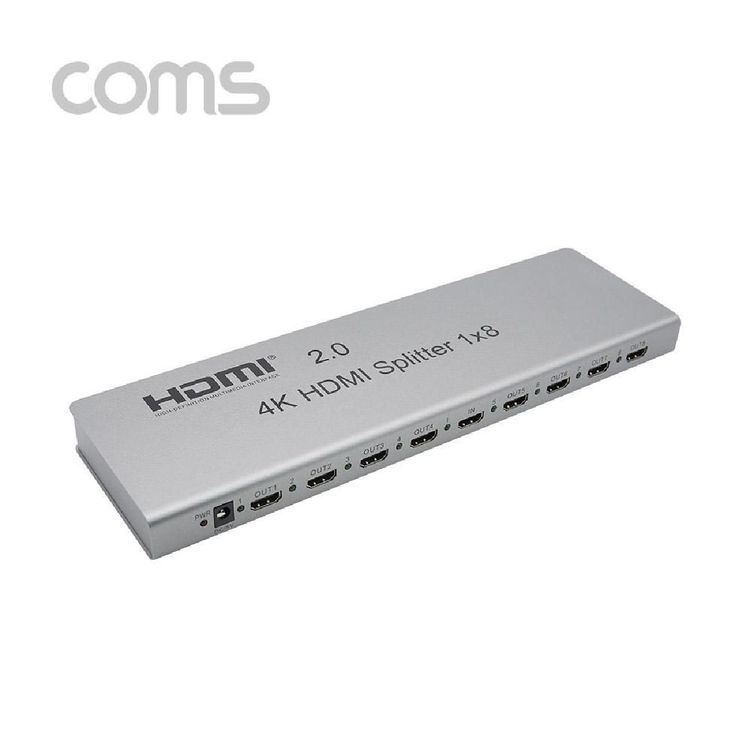 Coms Hdmi 분배기1대8 4k3840 X 2160 60hz 지원 홈플러스 판매자택배