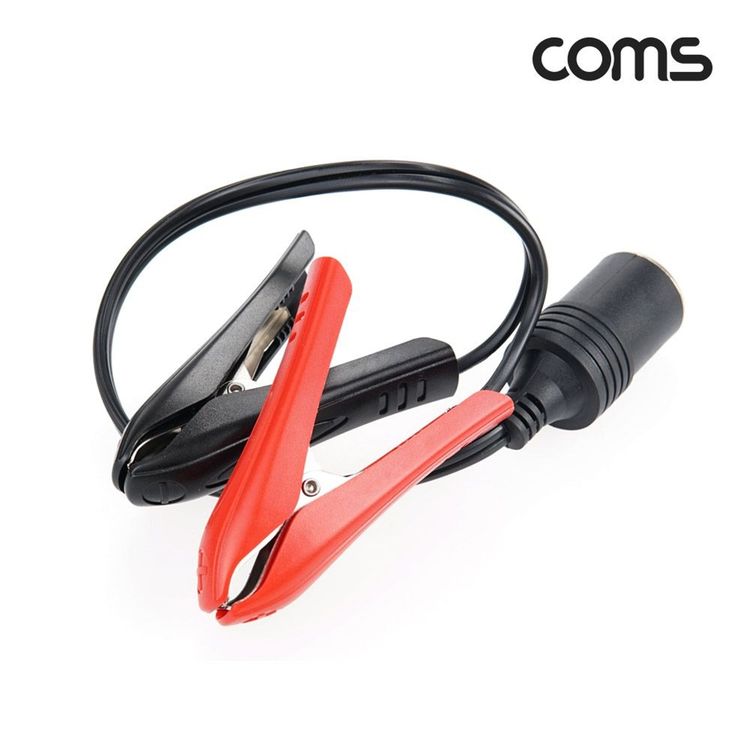 Coms 실용적인 N7033b980d9 차량용 시가 전원 케이블 30cm 배터리 악어클립 홈플러스 택배배송