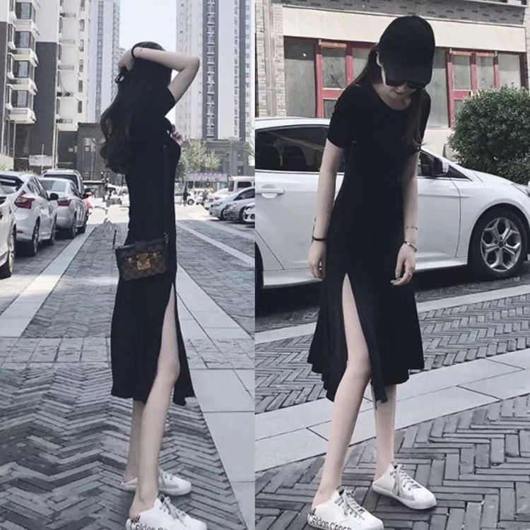 검정색 여자 캐주얼 반팔 여름 원피스 휴가 여름옷 홈플러스 택배배송