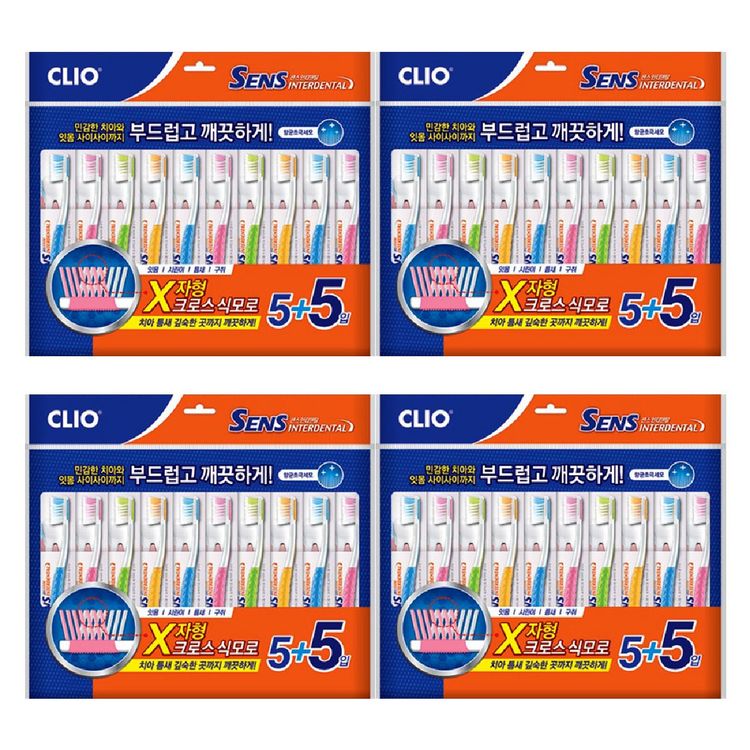 크리오 센스 인터덴탈 항균 초극세모 55개입 X 4개총40개 홈플러스 택배배송