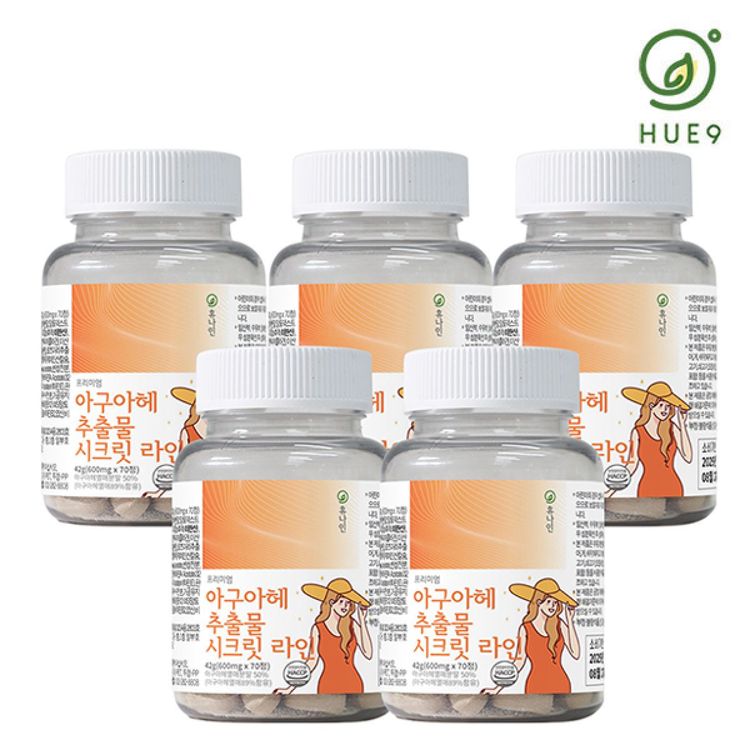 휴나인 프리미엄 아구아헤 추출물 시크릿 라인 5박스박스당 600mg X 70정 홈플러스 택배배송