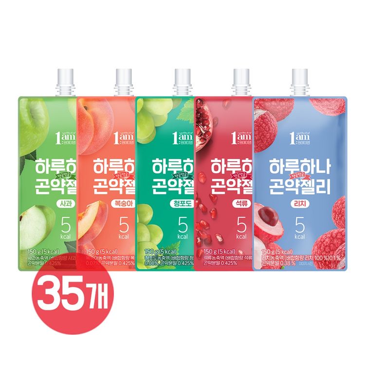 1am 하루하나 곤약젤리 혼합 150g 35개 사과복숭아청포도석류리치 홈플러스 택배배송