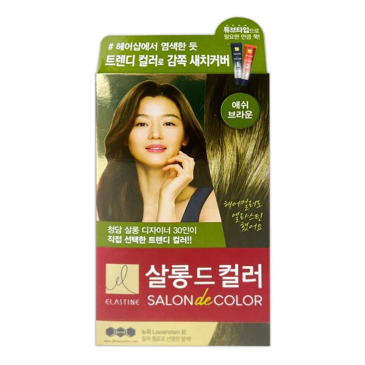 엘라스틴 살롱드컬러 염색약 애쉬브라운 1p O 홈플러스 판매자택배