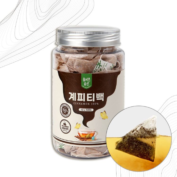 올바른 원적외선 로스팅 볶은 계피차 50티백 홈플러스 택배배송