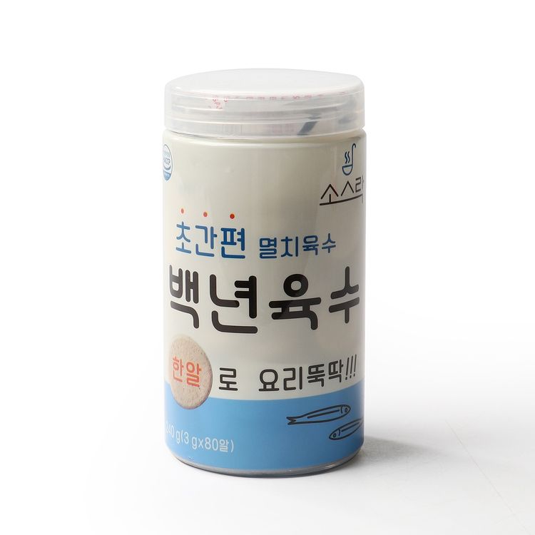 소스락 초간편 백년육수 3g X 80알 홈플러스 택배배송