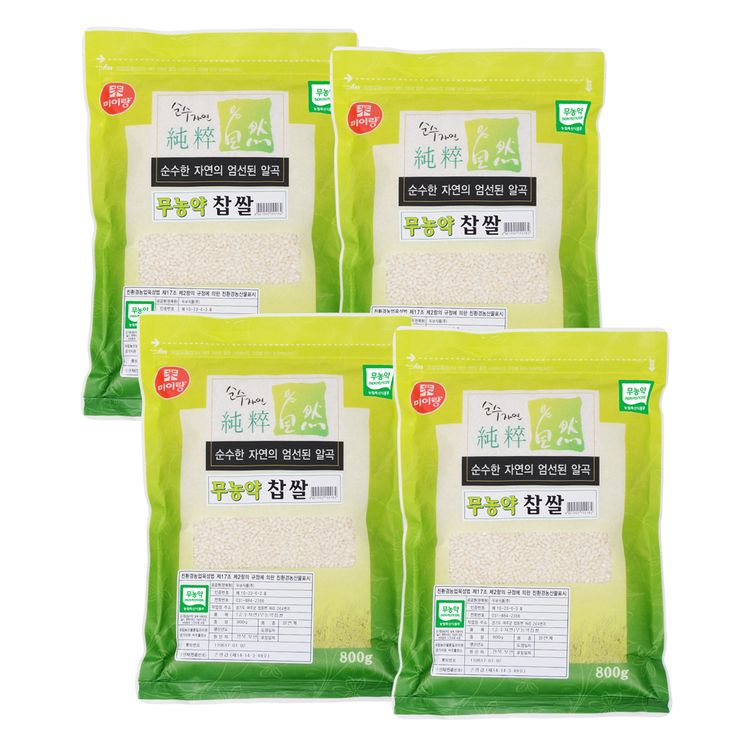 두보식품 순수자연 무농약 찹쌀 800g 4봉 홈플러스 택배배송