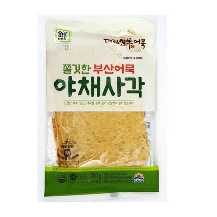 푸른들마켓 사조 부산쫄깃한야채사각220g 홈플러스 택배배송