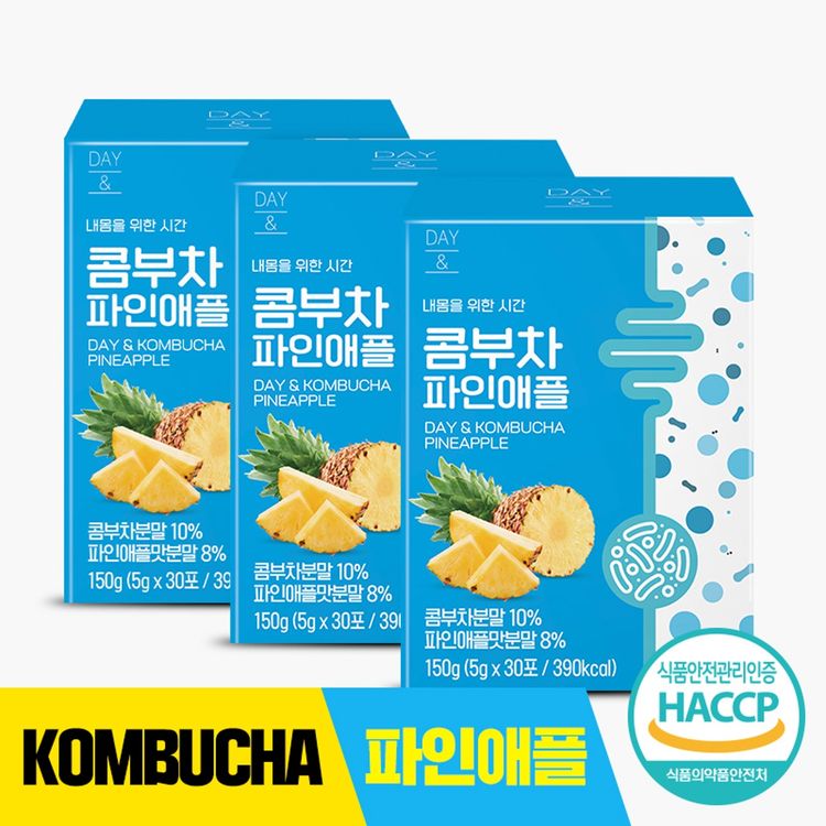 참앤들황토농원 데이앤 콤부차 파인애플 30포 3박스 홈플러스 택배배송