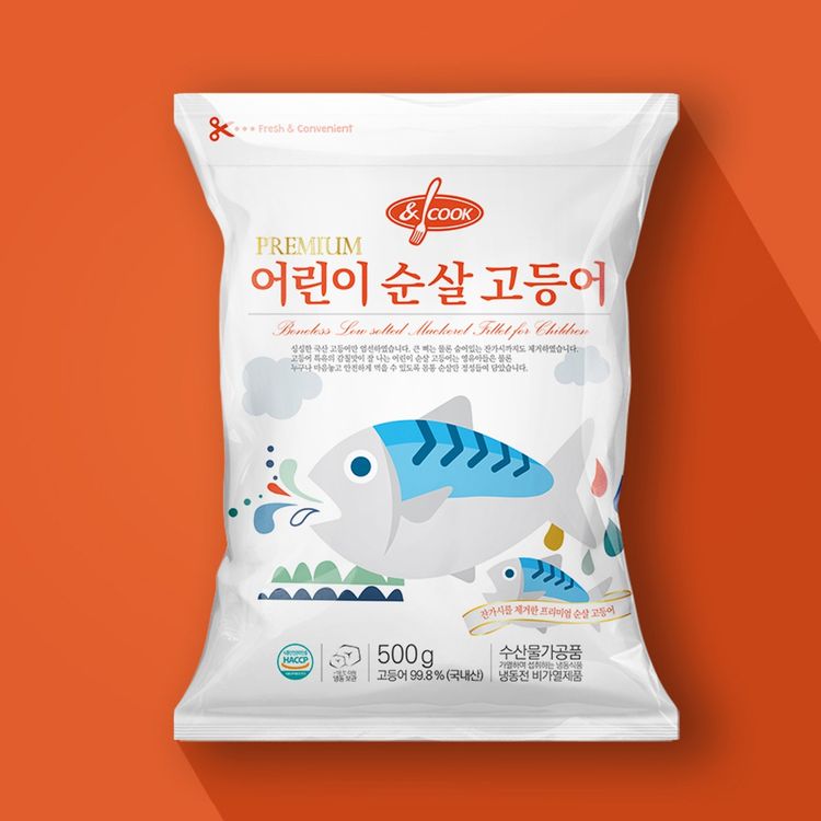 앤쿡 프리미엄 저염 어린이 순살 고등어 500g 홈플러스 택배배송