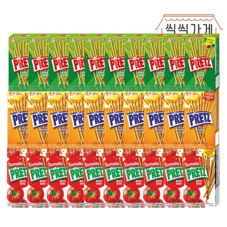 씩씩가게 프리츠 3종 10개씩 토마토 발효버터 사라다 홈플러스 택배배송