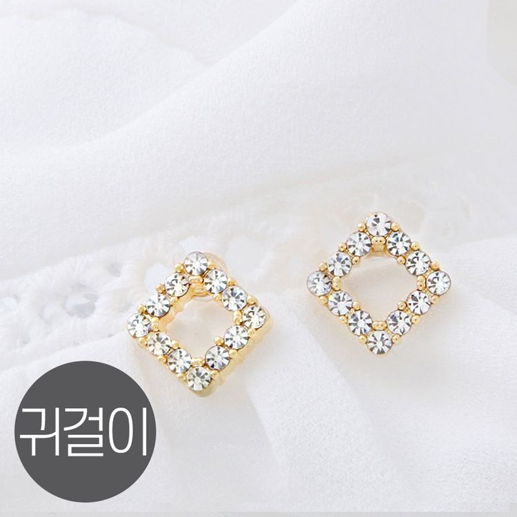 미니아트 실리콘 침 귀걸이 스퀘어라인 Mu206 홈플러스 택배배송