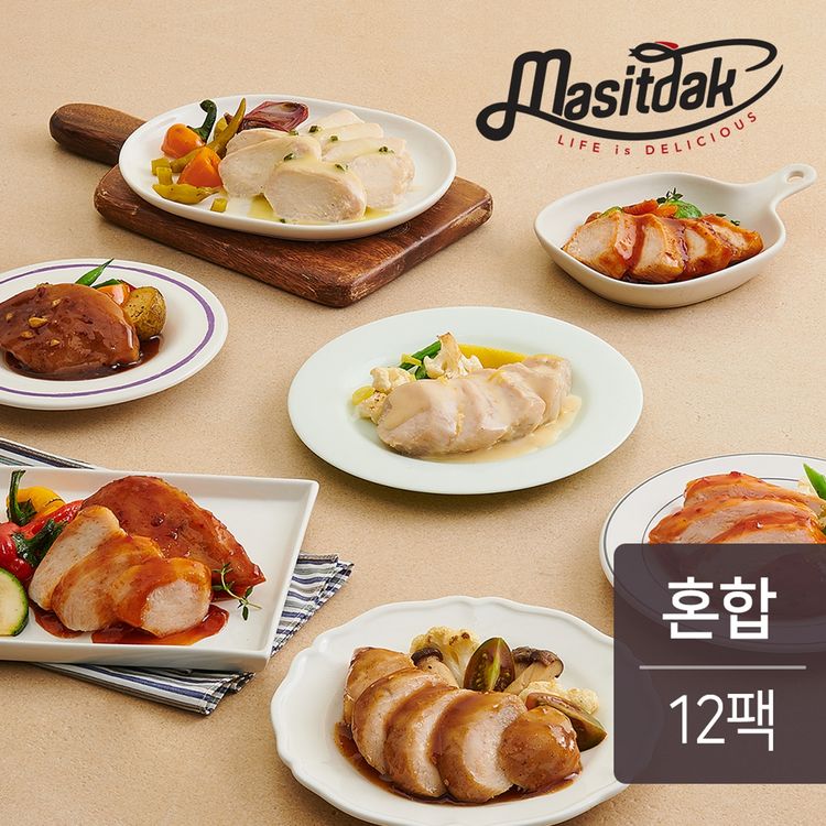 맛있닭 소스 통닭가슴살 혼합 100 X12팩12종 각1팩 홈플러스 택배배송